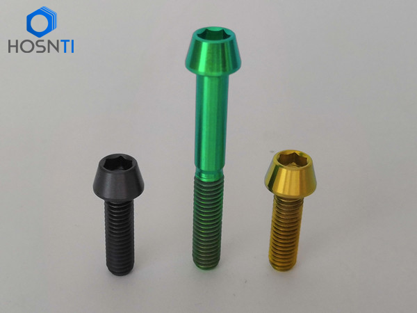 Grade 5 Taper Head Allen Key Titanium Bolts for bicycle – Baoji HOSN ...