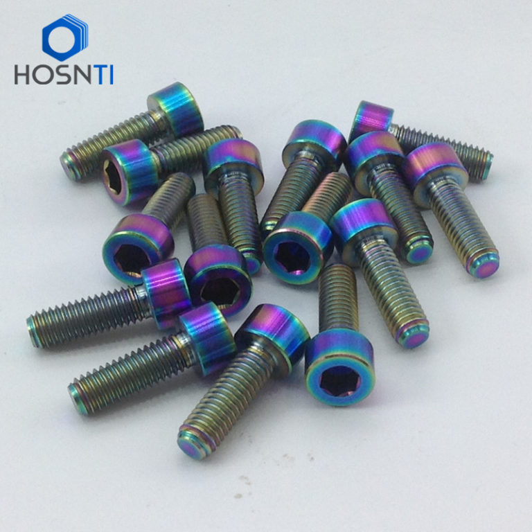 Oilslick Hex Socket Cap Head Titanium Bolts for bicycle – Baoji HOSN ...