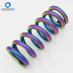 Moutain Bike Titanium Coil Springs Oilslick Color – Baoji HOSN Titanium ...