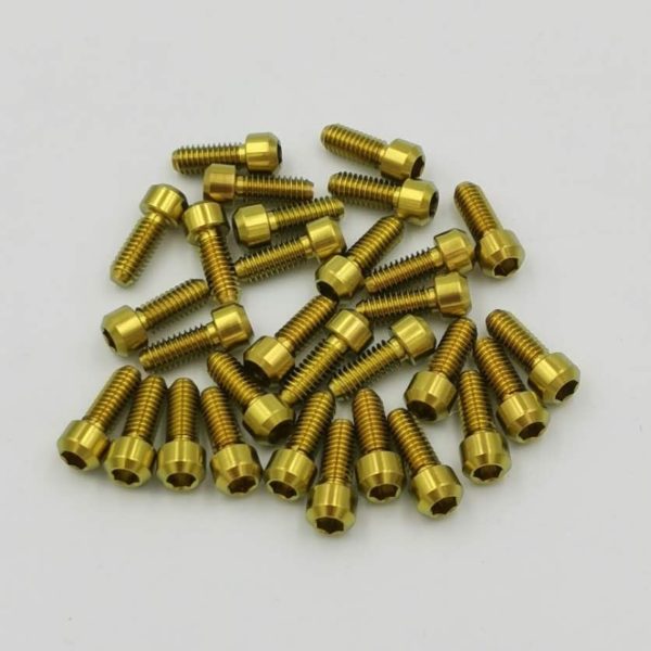 Ice Blue Titanium Screws M4X10mm – Baoji HOSN Titanium Co., Ltd.